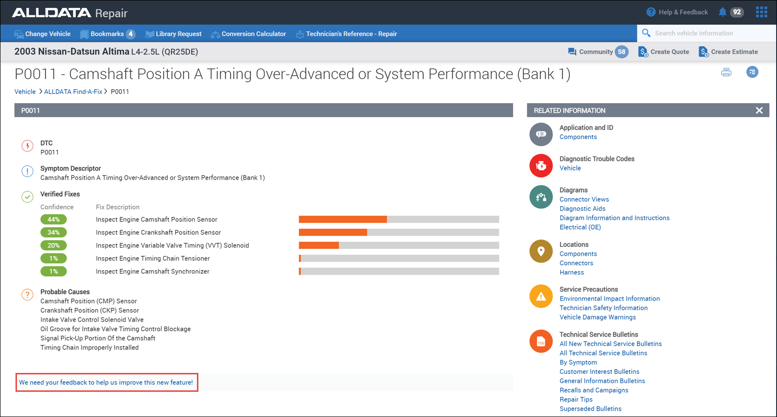 ALLDATA Find-A-Fix | ALLDATA