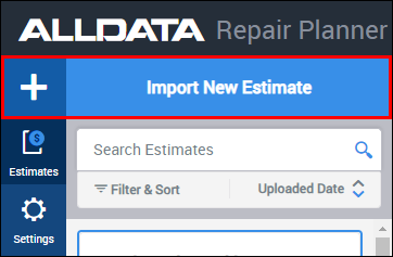 Importing Estimates - Manually | ALLDATA