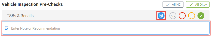 Completing an Inspection | ALLDATA